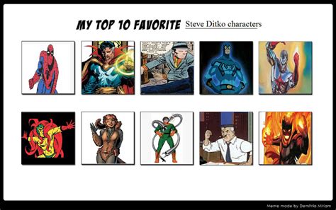 Top 10 Steve Ditko Characters By Dreddzilla On Deviantart