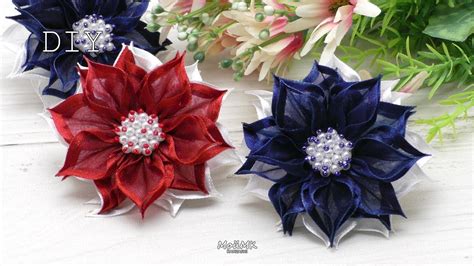 Пышные Банты из Органзы в школу DIY Lush Organza Bows - YouTube