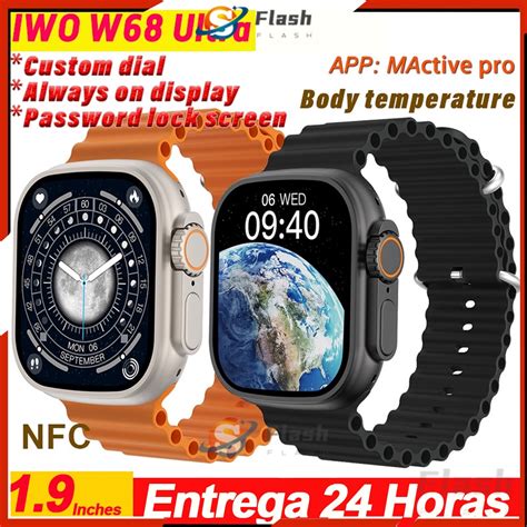 IWO W68 Ultra Watch 8 Smart Men 2.0 Polegadas 49mm Bluetooth NFC ...
