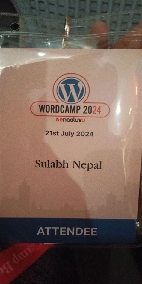 Sulabh Nepal On Linkedin Wcblr Wordcamp Bengaluru Bangalore Wordpress