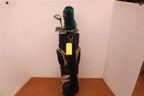 Set Of Northwestern Golf Clubs In Bag Bodnarus Auctioneering