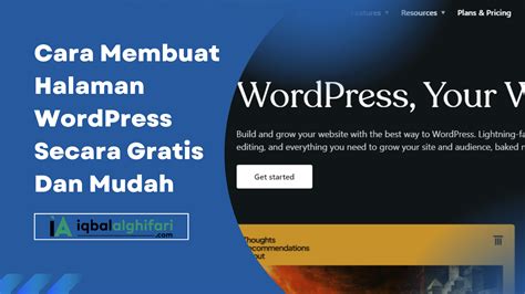 Cara Membuat Halaman Wordpress Secara Gratis Dan Mudah