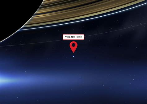 You Are Here Cassini Pale Blue Dot Saturn Space Poster Etsy Hong Kong