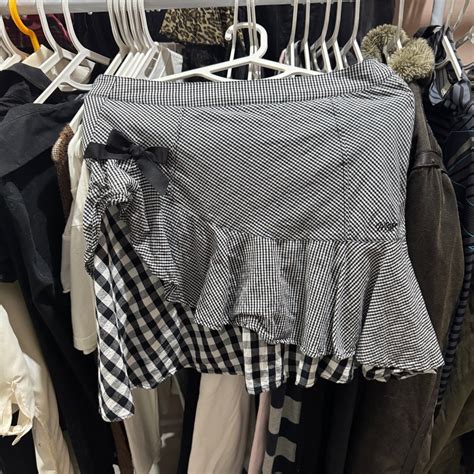 Mezzo Piano Black And White Bow Plaid Skirt Kawaiicore Doll Cutecore Jfashion Gyaru Kogal Liz