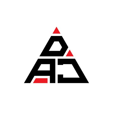 Dise O De Logotipo De Letra Triangular Daj Con Forma De Tri Ngulo Monograma De Dise O Del