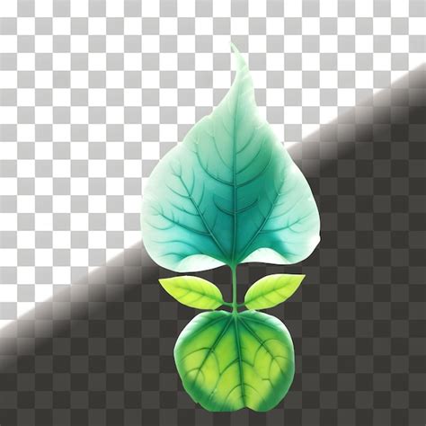 Hoja Fresca Para Sus Diseños De Artículos Psd Premium Generado Con Ia