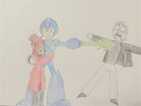 X shoots Maelstorm by protoman17 on DeviantArt