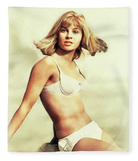 Julie Christie Actress Fleece Blanket By Esoterica Art Agency Pixels