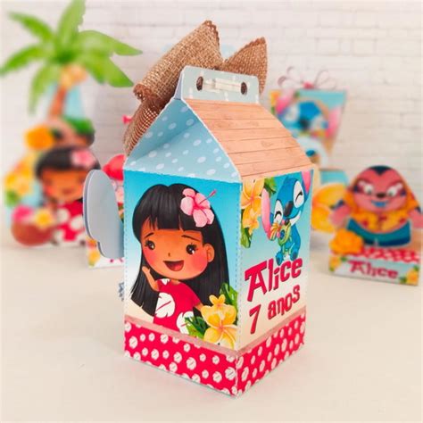Caixa Milk Lilo E Stitch Elo7 Produtos Especiais