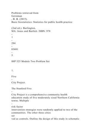 IHP Module Three Problem Set A Patient Newly Diagno Docx