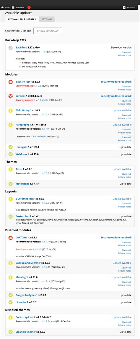 Ux The Available Updates Page Gets Noisy With Too Many Projects In