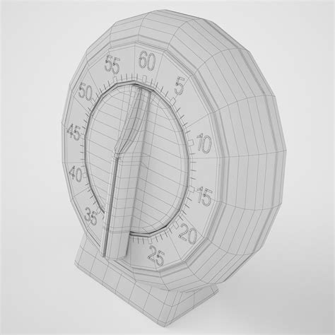 Classic Kitchen Timer 01 3d Model Turbosquid 1836808