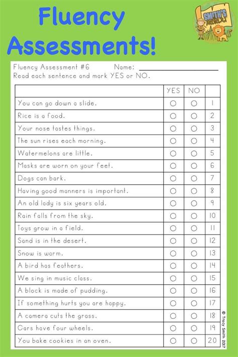 Fluency Practice 4th Grade