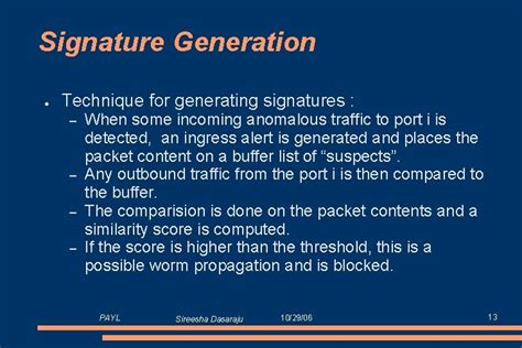 analysis of anomalous payloadbased worm detection and signature