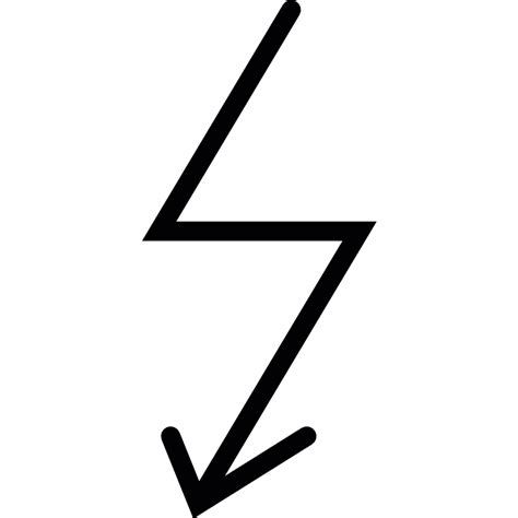 Thunder Bolt Arrow Vector Svg Icon Svg Repo