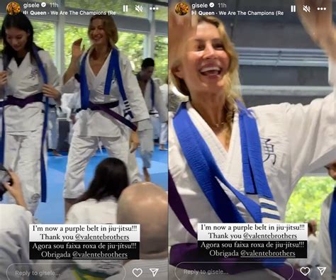 Gisele Bündchen Celebrates Earning New Jiu Jitsu Belt With Her