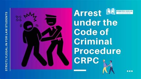 Arrest Under The Code Of Criminal Procedure Crpc Strictlylegal