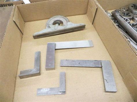 Machinist Squares And Protractor Lambrecht Auction Inc