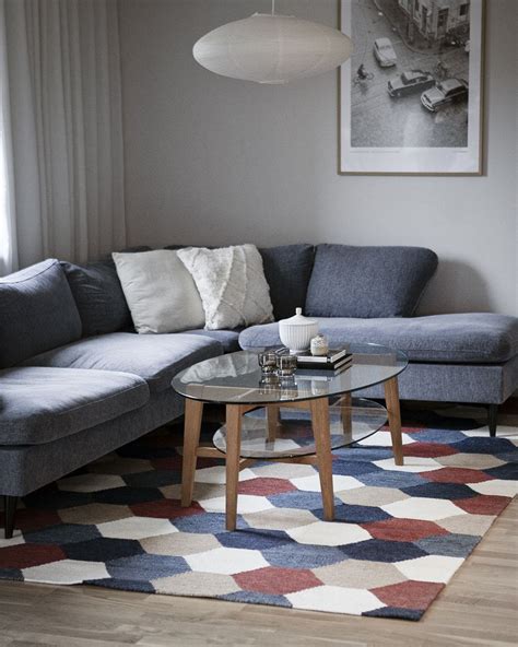 Grace Multi Håndvævet Uldtæppe Med Heksagonmønster