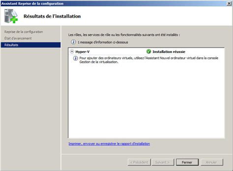 A La Découverte Dhyper V 2 Installation Dhyper V Dans Windows Server 2008 R2