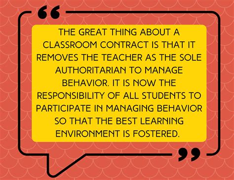 Classroom Contracts An Excellent Strategy For Student Behavior