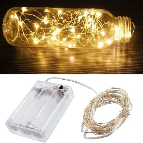 Fio De Fada de Decoração Enfeite Cordão 3 Metros à Pilha Luz 30 Led