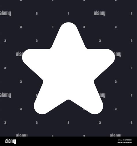 Star Dark Mode Glyph Ui Icon Stock Vector Image Art Alamy