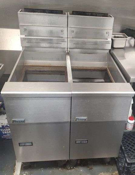 Pitco Model Sg 14 Double Deep Fryer 110000 Btu Gas Bid Assets