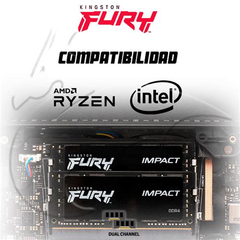 Memoria Ram Ddr4 Kingston Laptop 3200mhz 8gb Fury Impact Memoria Ram Ddr4 Kingston Laptop 3200mhz 8gb Fury Impact