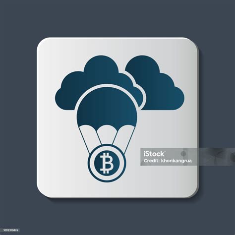 Bitcoin 풍선 아이콘 비즈니스 및 금융 개념 종이 아트 아이디어 벡터 일러스트 레이 션 개념에 대한 스톡 벡터 아트 및