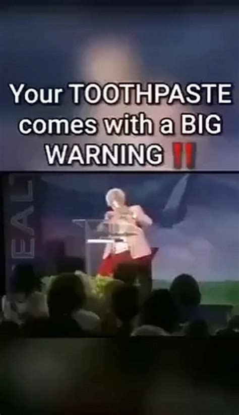 Ever Noticed The Warning On Your Toothpaste Tube