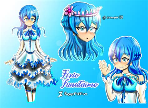 Fixie Funutaime In Dress Oc By Scrophopper On Deviantart