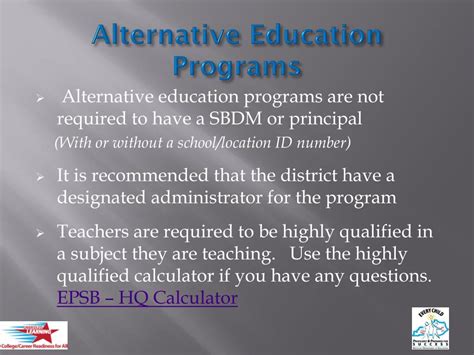 Alternative Education Programs Career Education