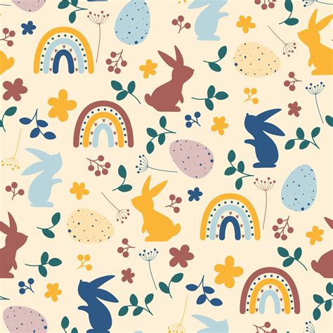Easter Seamless Pattern 38293985 Vector Art At Vecteezy