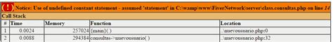 Php Use Of Undefined Constant Statement Assumed Statement Stack