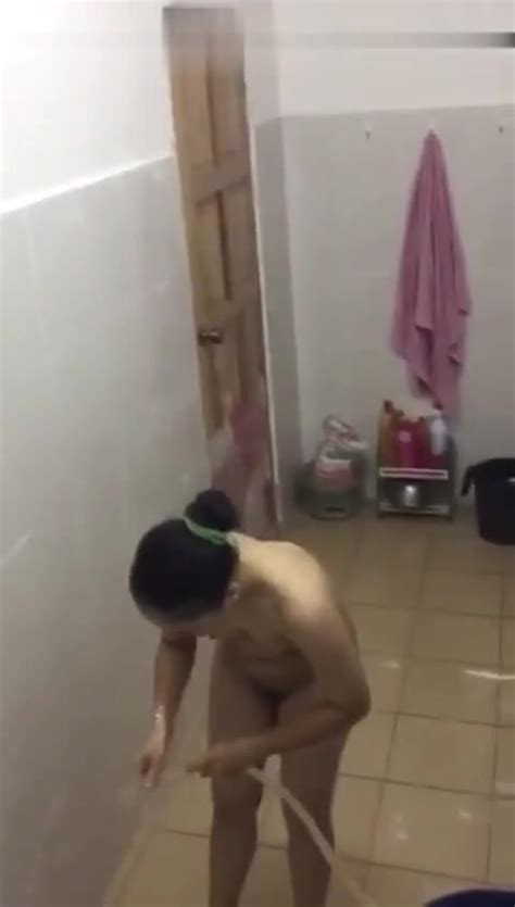 Girl Shocked By Shower Spy