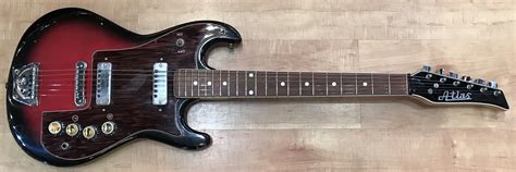 Vintage 1965 Zero Sette Atlas Electric Guitar Red Sunburst — Andy