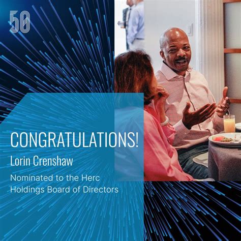 Hats Off To Lorin Crenshaw For His Nomination To Herc Rentals Board Of