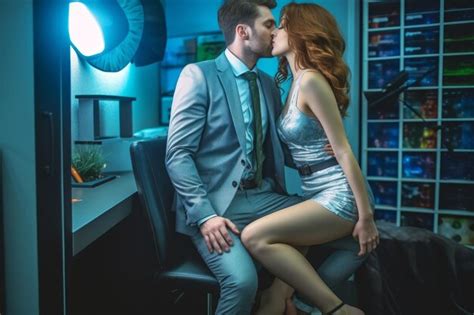 Premium Ai Image A Businessman And Woman Fore Playing In The Office