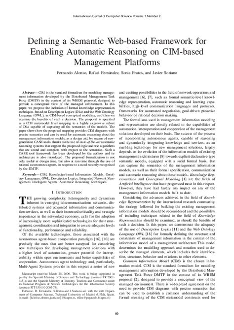 Pdf Defining A Semantic Web Based Framework For Enabling Automatic