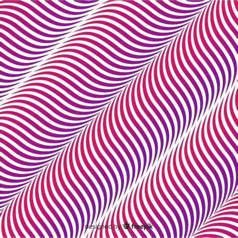 Free Vector Optical Illusion Wavy Flat Background