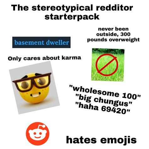 The Stereotypical Redditor Starterpack R Starterpacks