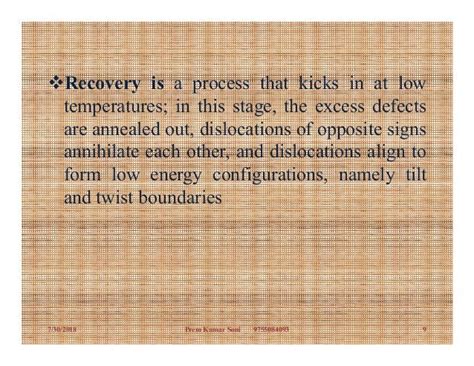 Recovery Recrystallization And Grain Growth