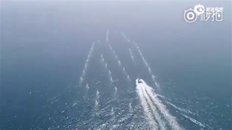 China Releases Video Of 56 Boat Drone Swarm Near Hong Kong