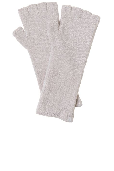 Barefoot Dreams Cozychic Lite Fingerless Gloves In Stone Revolve