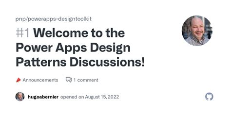 Welcome To The Power Apps Design Patterns Discussions Pnp Powerapps