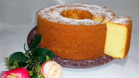 Chif N De Vainilla Suave Y Esponjoso Vanilla Chiffon Recipe Youtube
