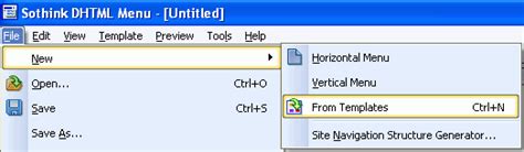 Sothink Menu Templates Create Dhtml Menu Tree Menu For Your Website In