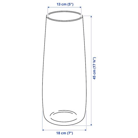 BerÄkna Vase Clear Glass Height 17 ¾ Ikea Us