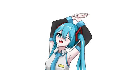 Hatsune Miku Vocaloid Girl 初音ミク Pixiv